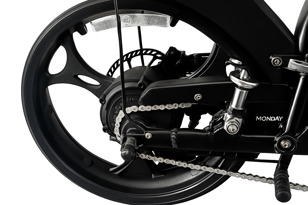 Rear Wheel & Hub Motor Assembly - Gateway 750W – Monday Motorbikes